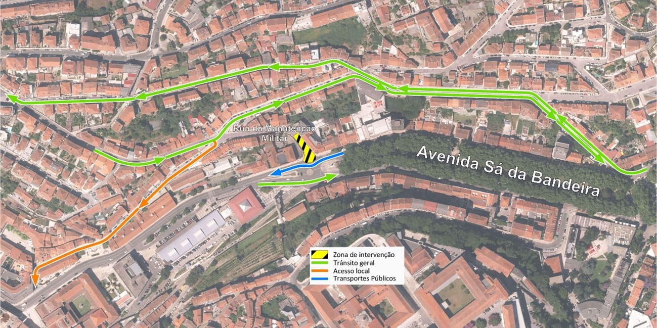 Obras do Metrobus | Condicionamento de trânsito na rua da Manutenção ...