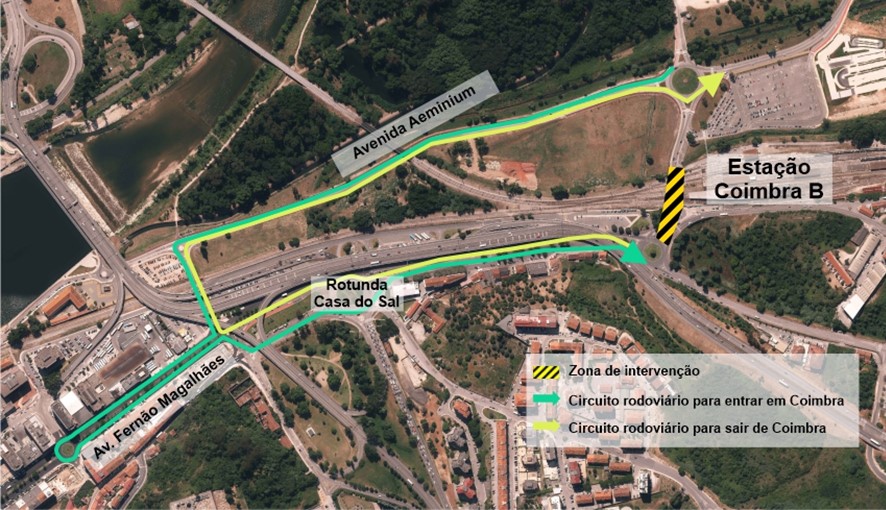 Obras do Metrobus – Corte de trânsito noturno do túnel de Coimbra B ...